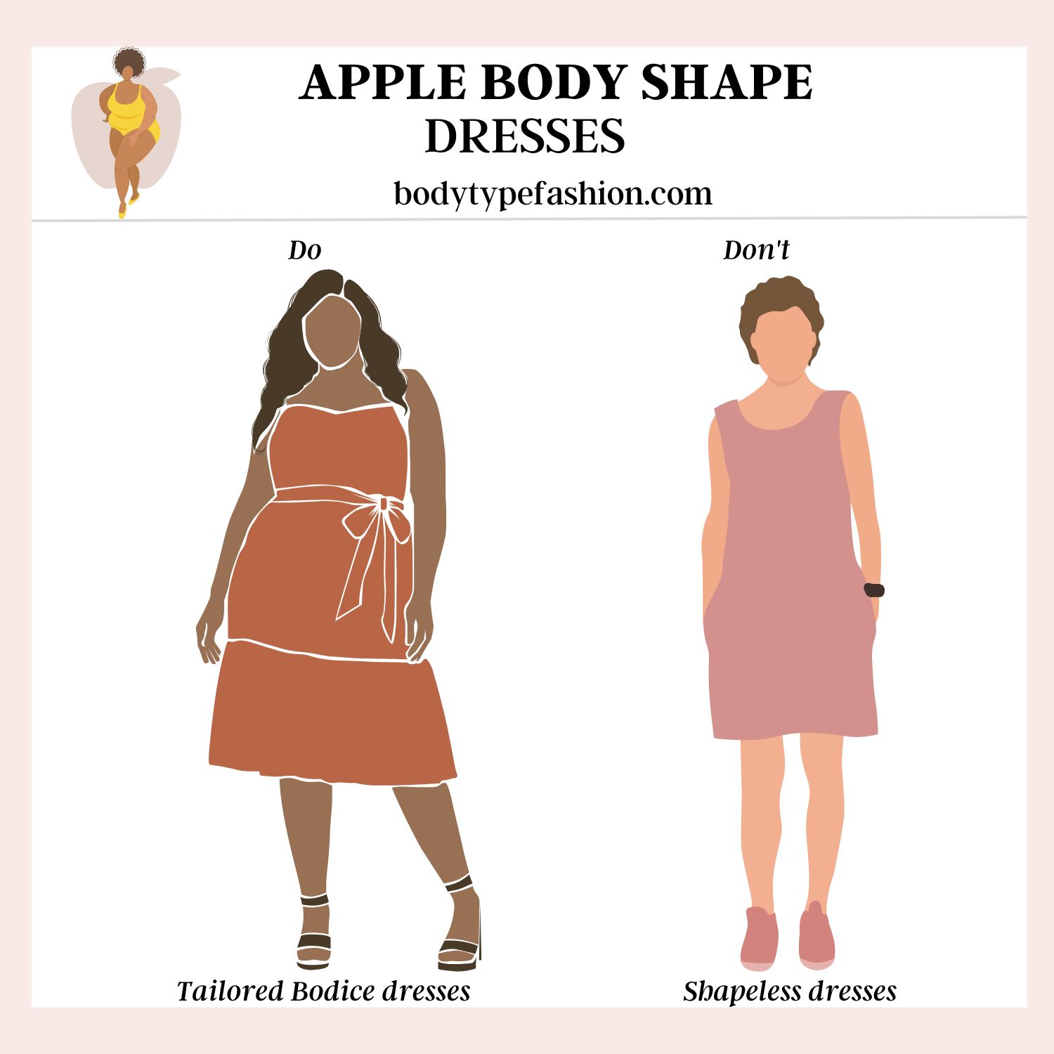 Apple Body Shape Dos and Don'ts - Fashion for Your Body Type