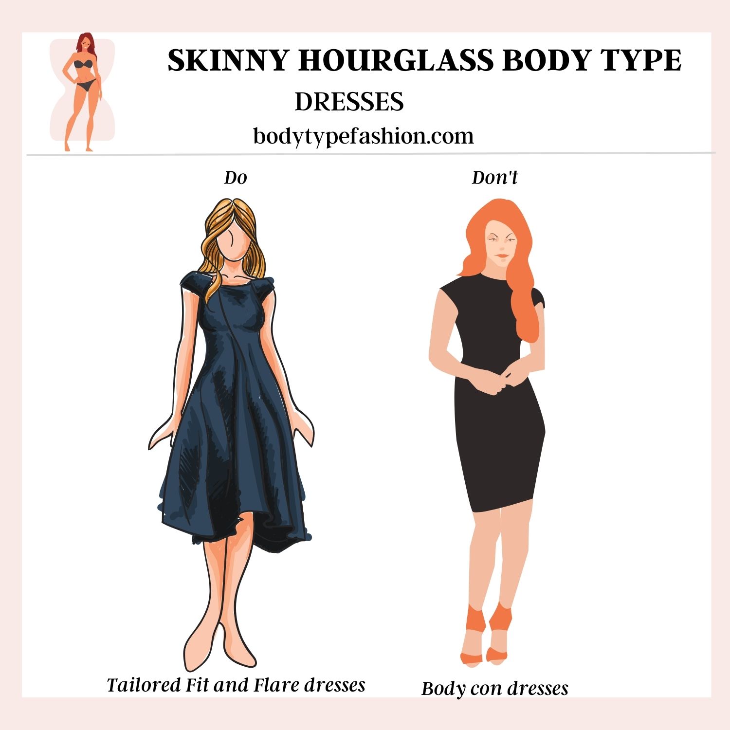 How to Dress a Skinny Hourglass Body Type - Fashion for Your Body Type