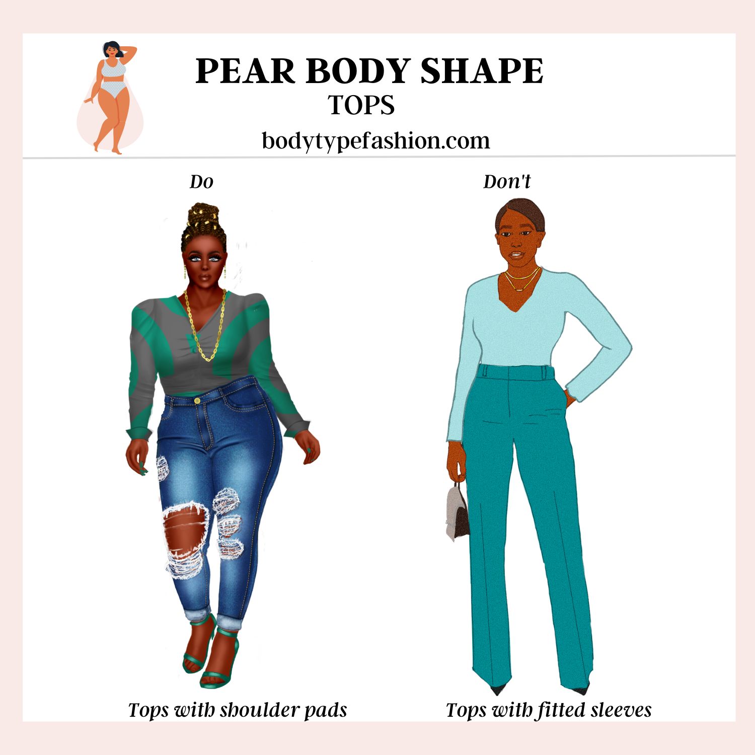 How to Choose Tops for the Pear-Shape - Fashion for Your Body Type