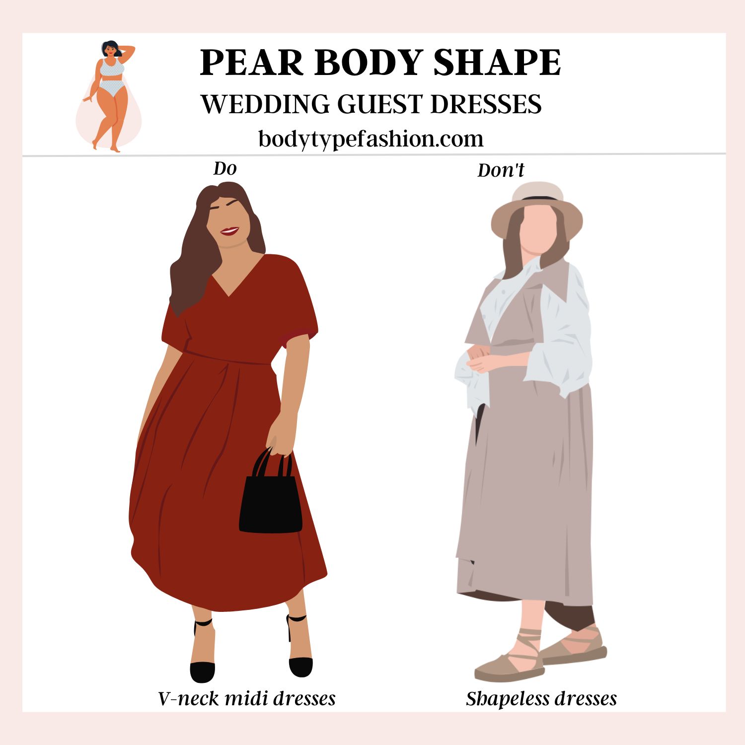 Best Wedding Guest Dress styles for the Pear Shape - Fashion for Your ...