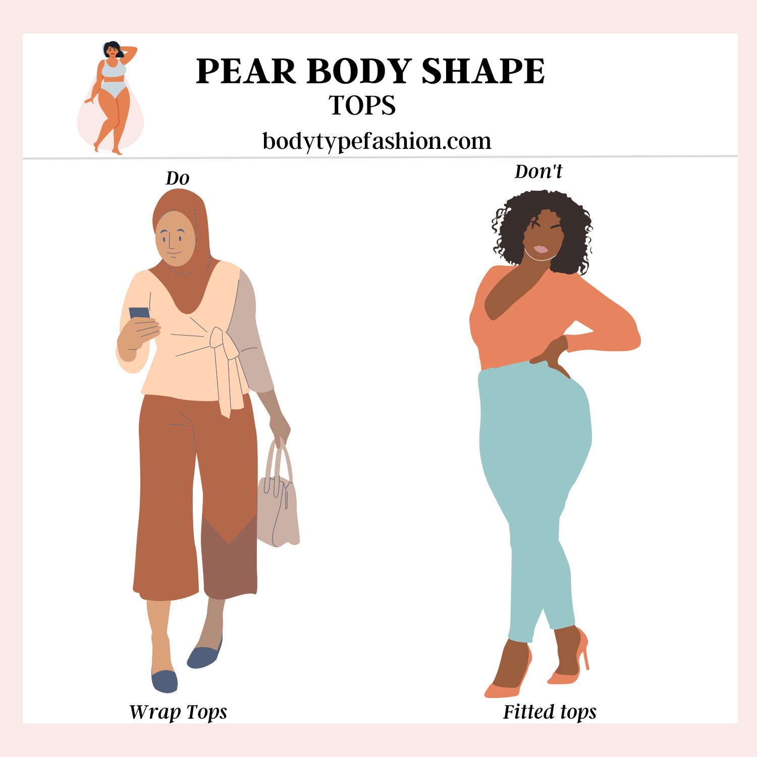 How to Choose Tops for the Pear-Shape - Fashion for Your Body Type