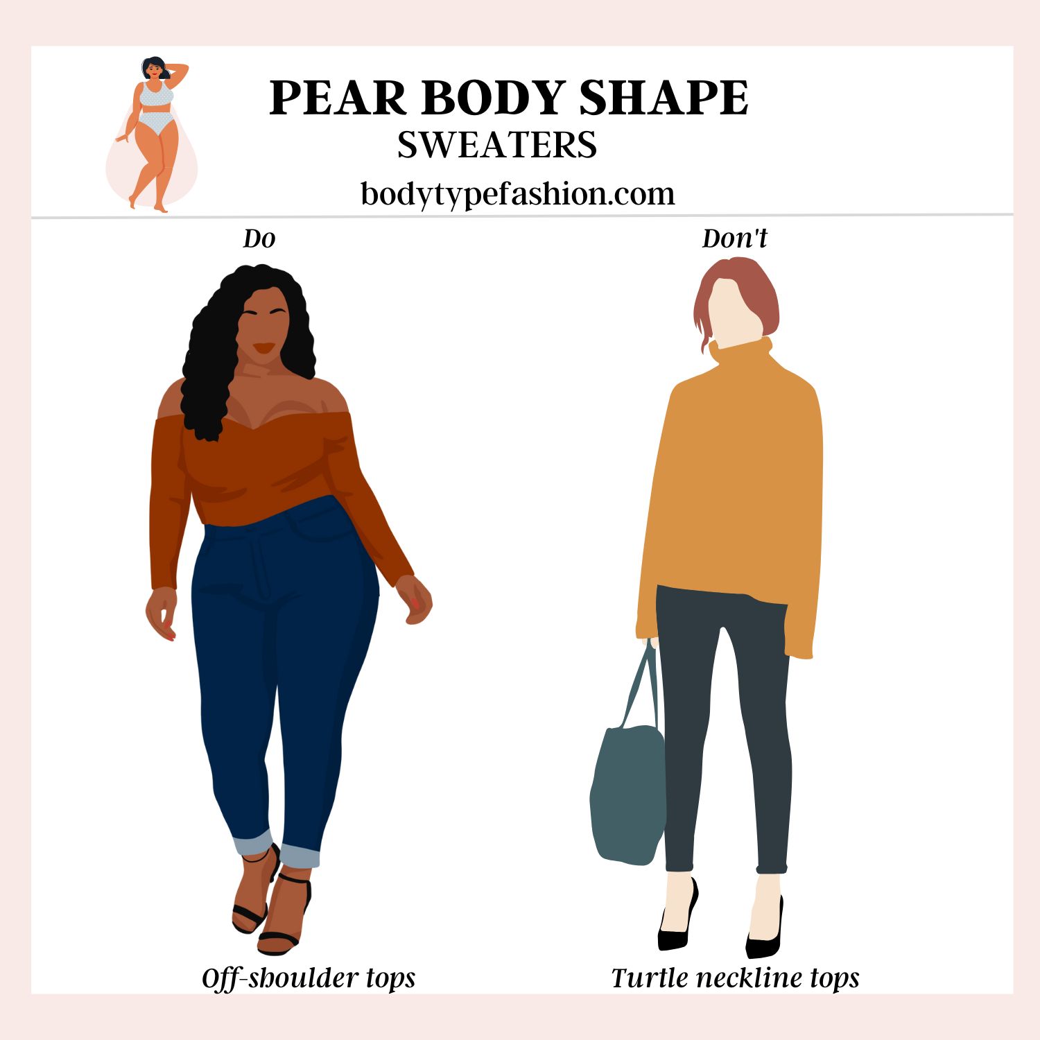 How to Choose Tops for the Pear-Shape - Fashion for Your Body Type