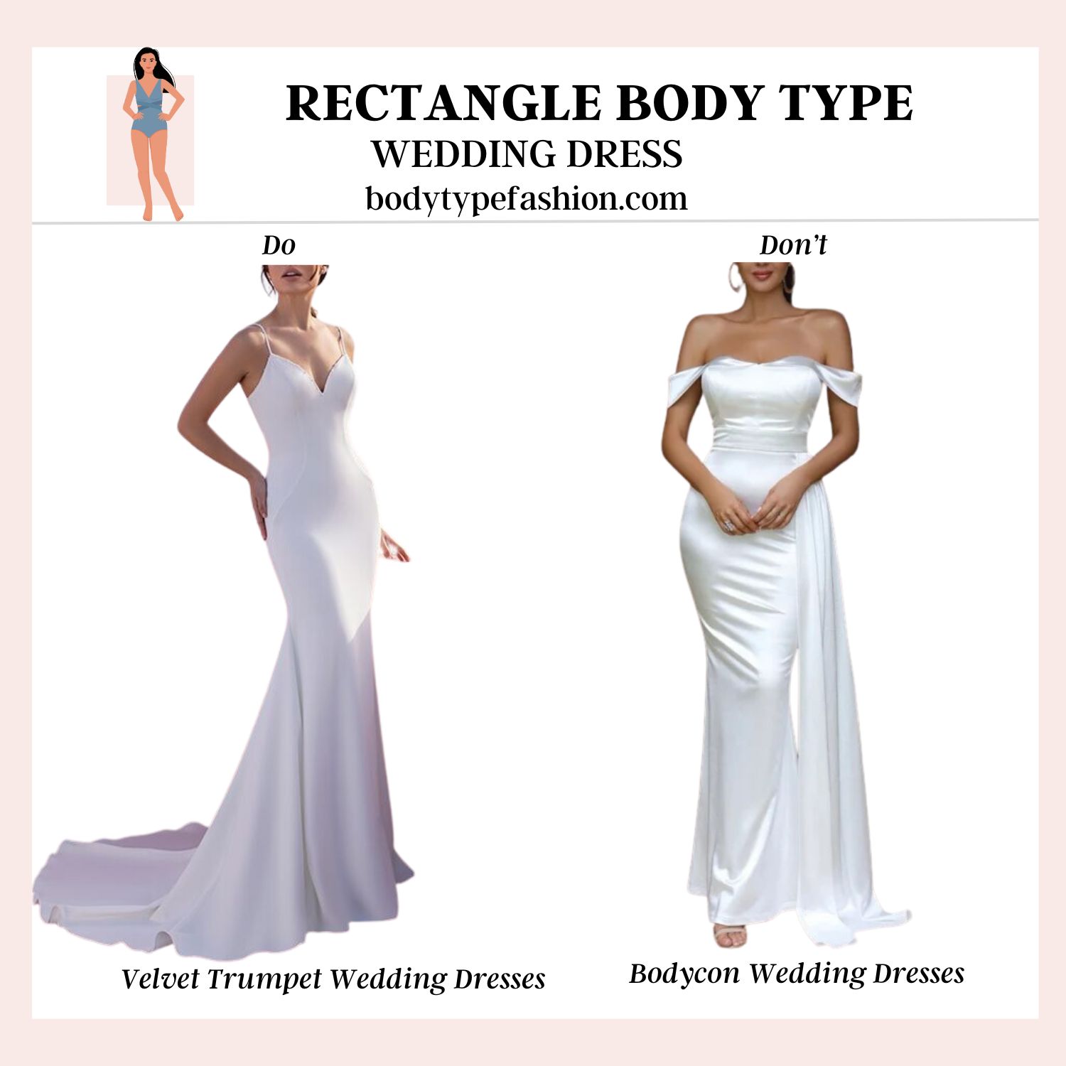 The Wedding Dress Style Guide for the Rectangle Body Shape - Fashion ...