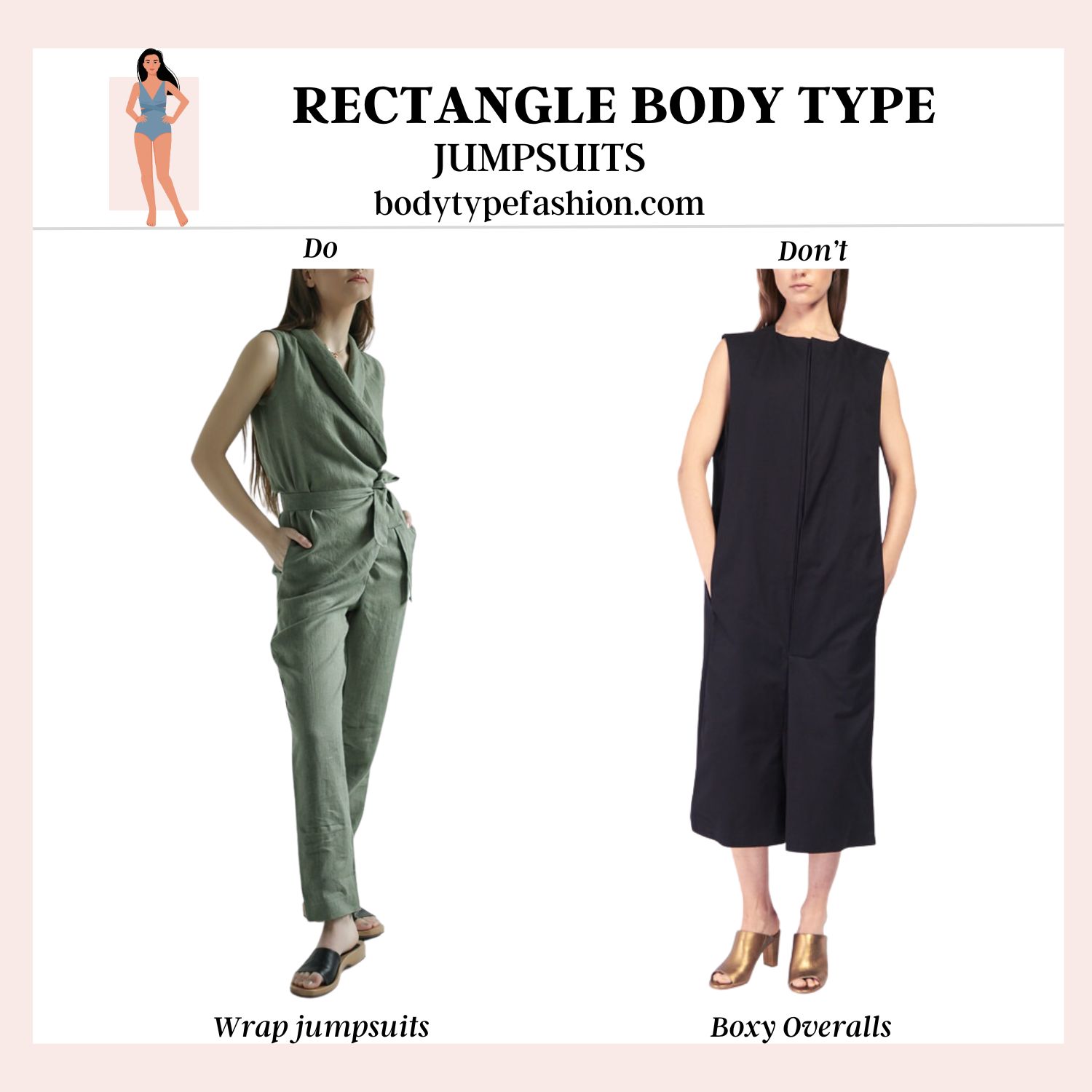 The Best Jumpsuit Guide for the Rectangle Body Shape - Fashion for Your ...