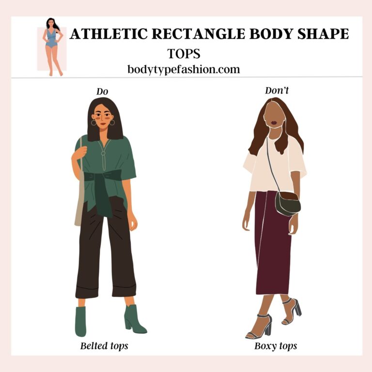 How to dress an athletic rectangle body shape - Fashion for Your Body Type