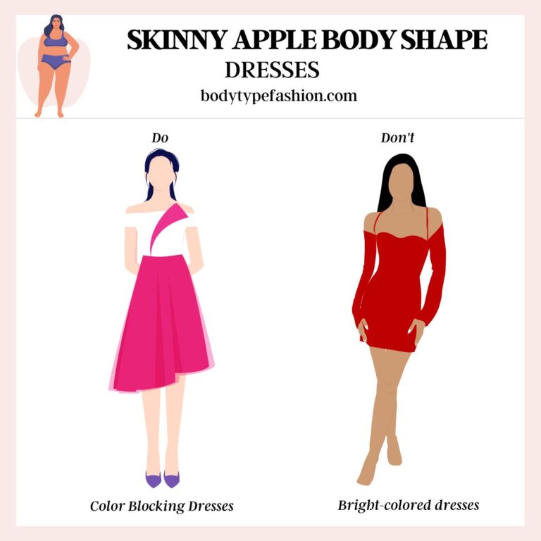 How to dress Skinny Apple Body Shape - Fashion for Your Body Type