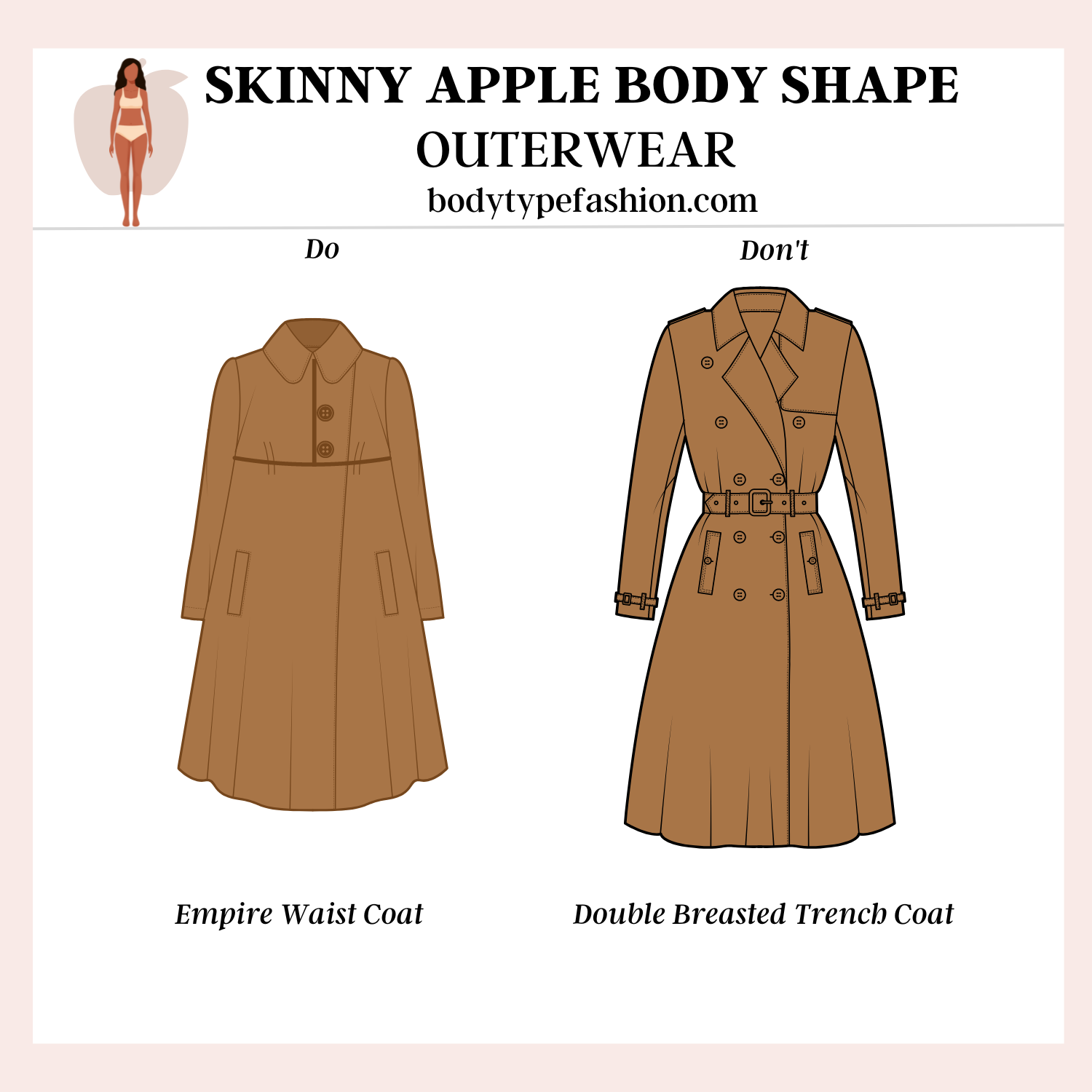 How to dress Skinny Apple Body Shape - Fashion for Your Body Type