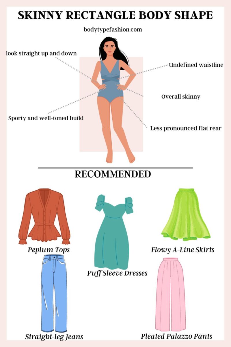 How to Dress the Skinny Rectangle Body Shape - Fashion for Your Body Type