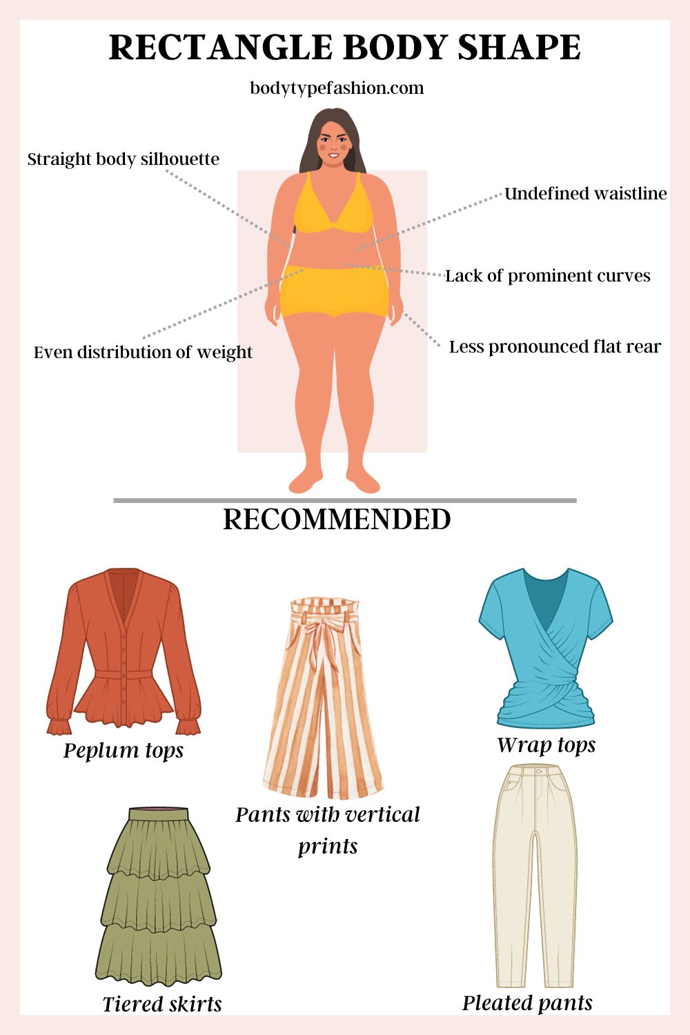 How to dress overweight rectangle body shape - Fashion for Your Body Type