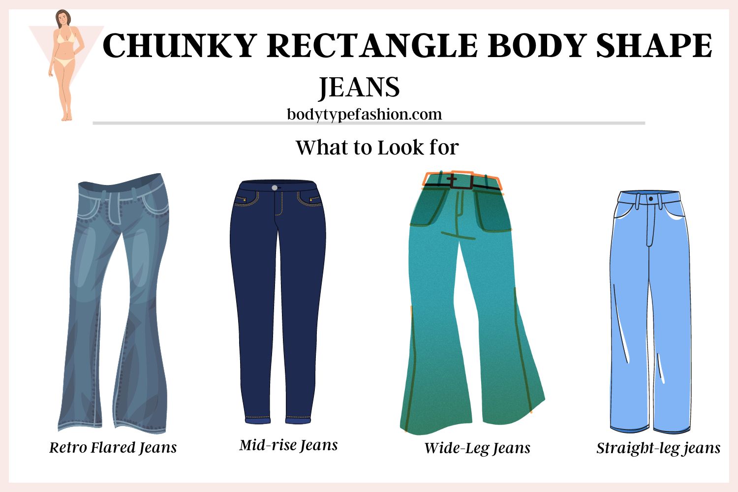How to Dress Chunky Rectangle Body Shape - Fashion for Your Body Type