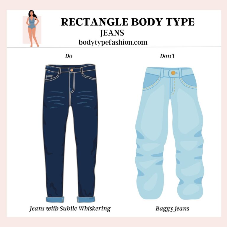 Best Jeans for Rectangle Body Shape - Fashion for Your Body Type