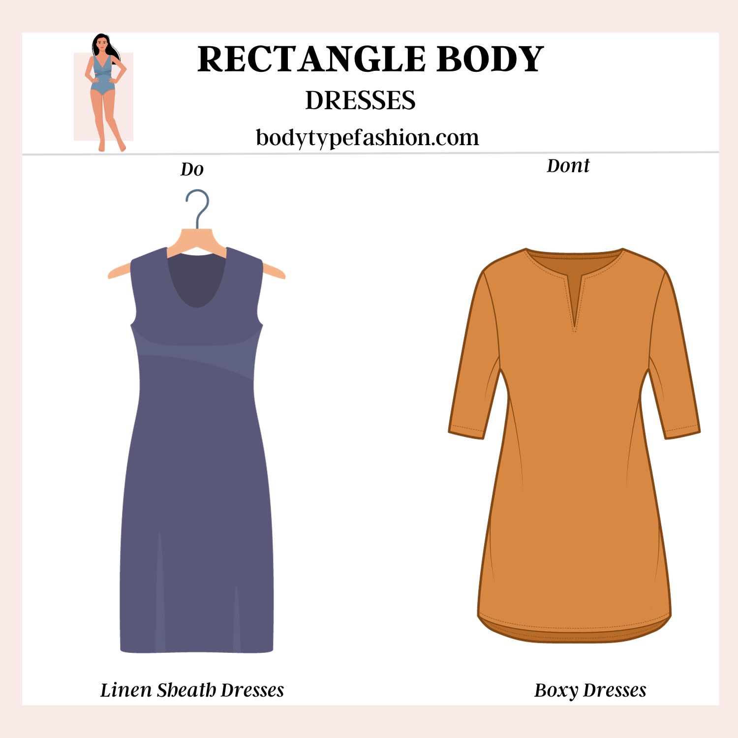 What Style Dresses are best for the Rectangle Body Shape - Fashion for ...