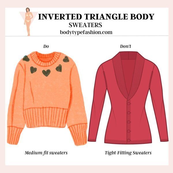 Best Sweater Styles for Inverted Triangle Body Shape - Fashion for Your ...