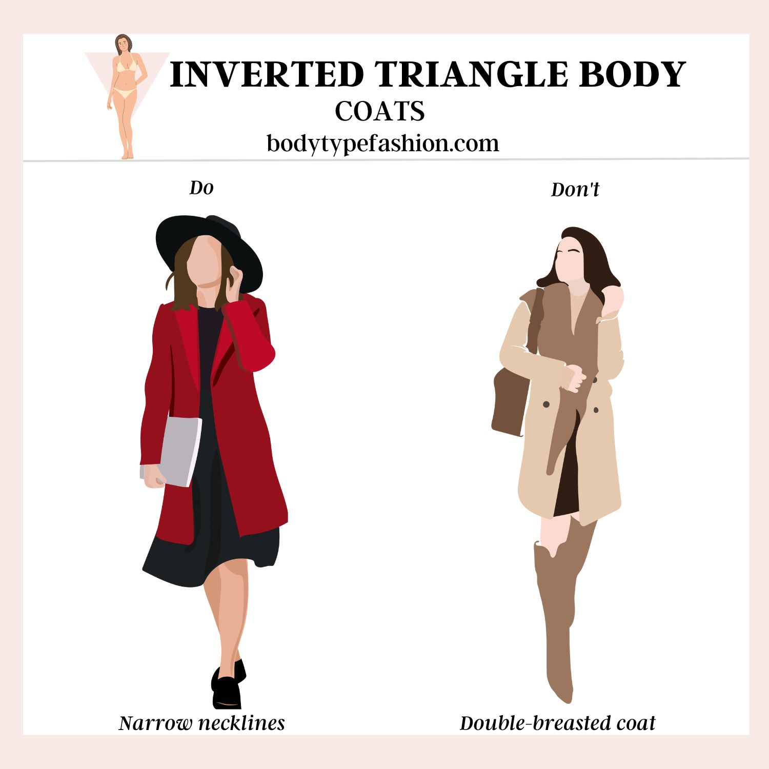 Best Coat Styles for Inverted Triangle Body Shape - Fashion for Your ...