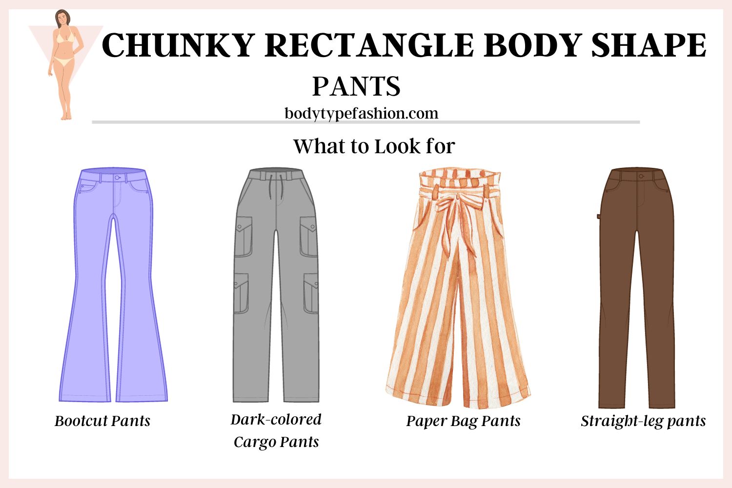 How to Dress Chunky Rectangle Body Shape - Fashion for Your Body Type