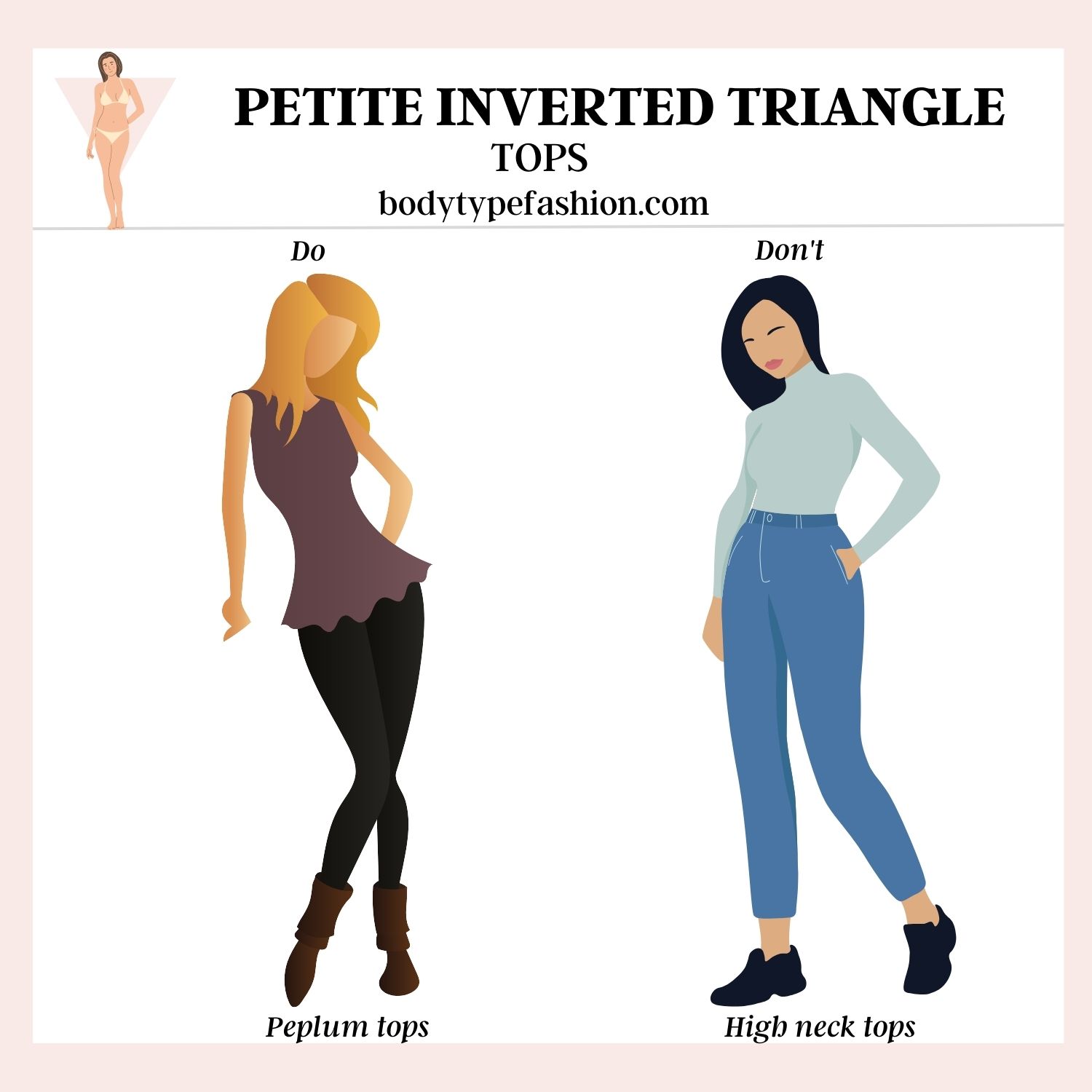 How to dress petite inverted triangle - Fashion for Your Body Type