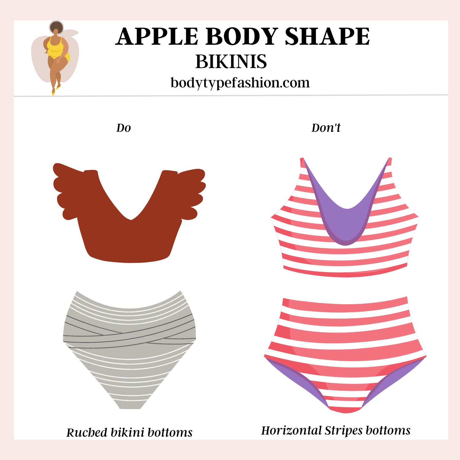 How to Choose Bikinis for Apple Body Shape - Fashion for Your Body Type
