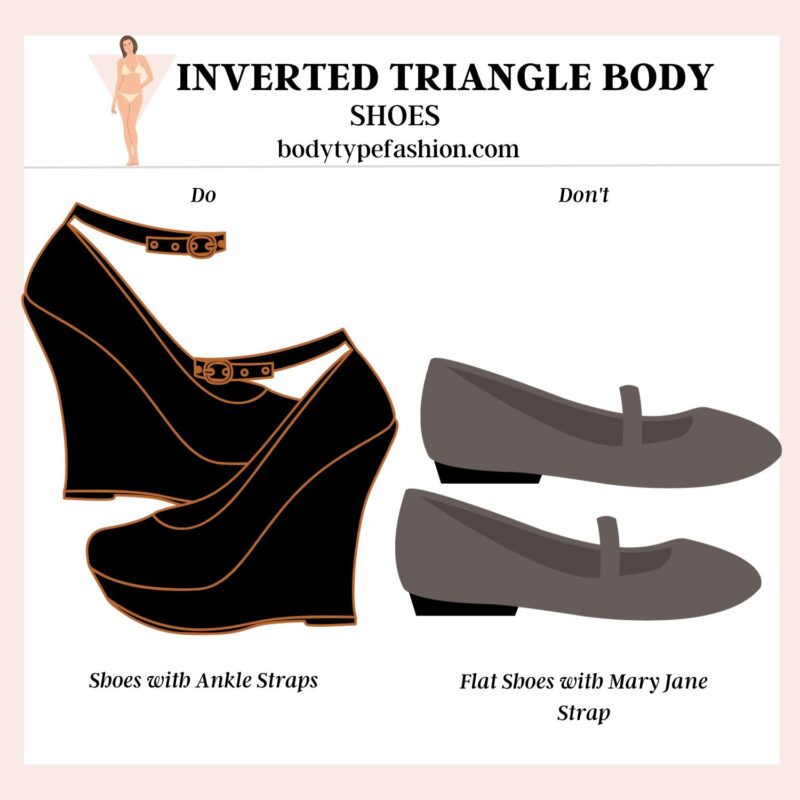 Best shoes for Inverted Triangle Body Shape - Fashion for Your Body Type