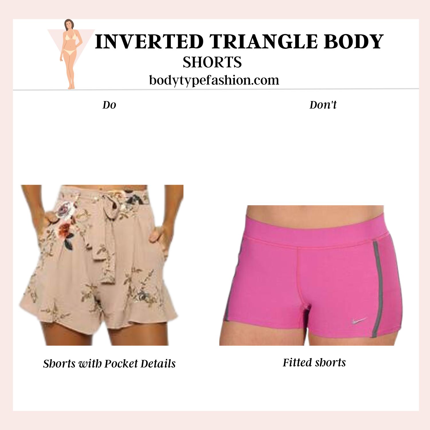 Best Shorts Styles for Inverted Triangle Body Shape - Fashion for Your ...