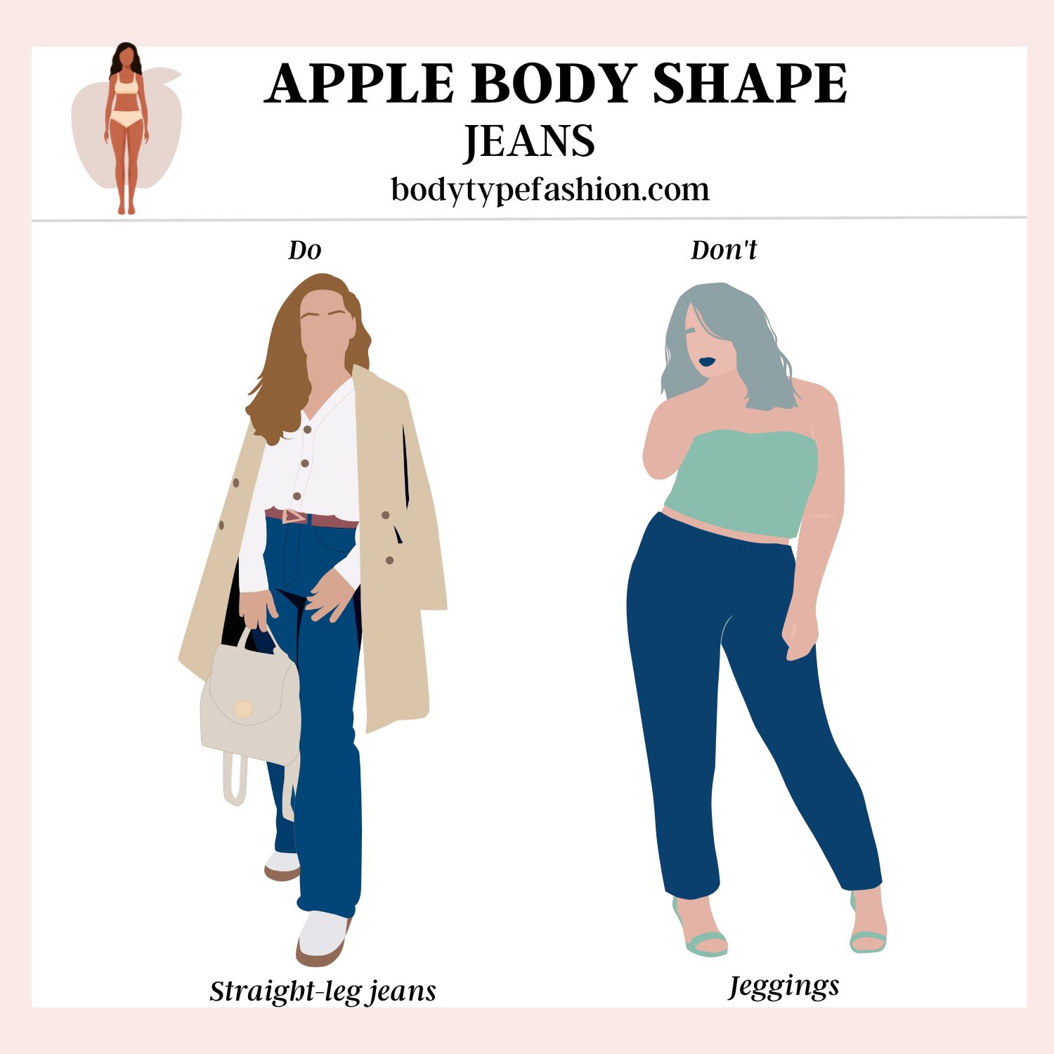 How to dress athletic apple body shape - Fashion for Your Body Type