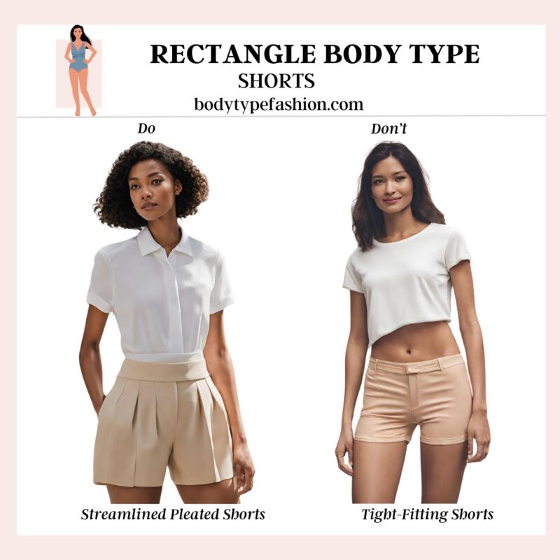 Best Shorts for Rectangle Body Shape - Fashion for Your Body Type