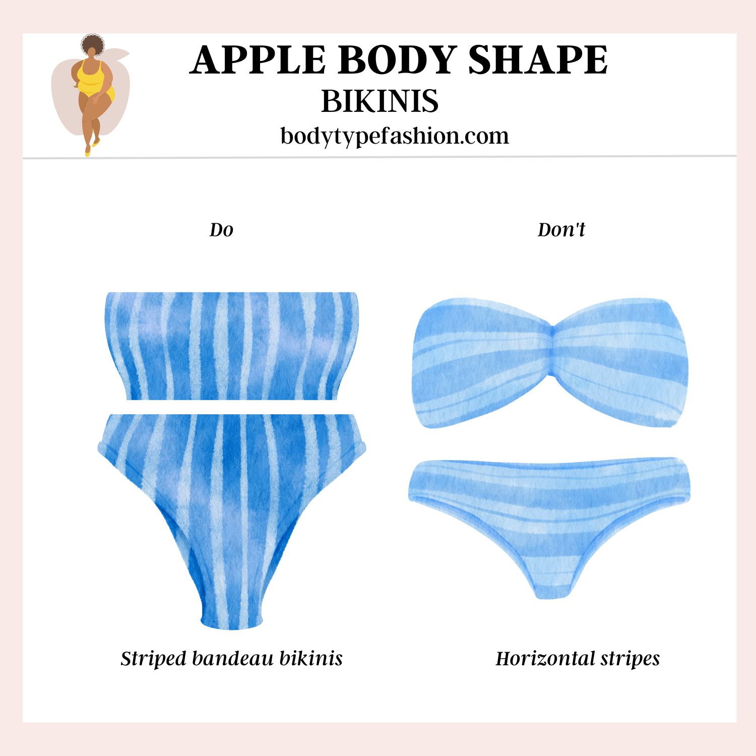 How to Choose Bikinis for Apple Body Shape - Fashion for Your Body Type