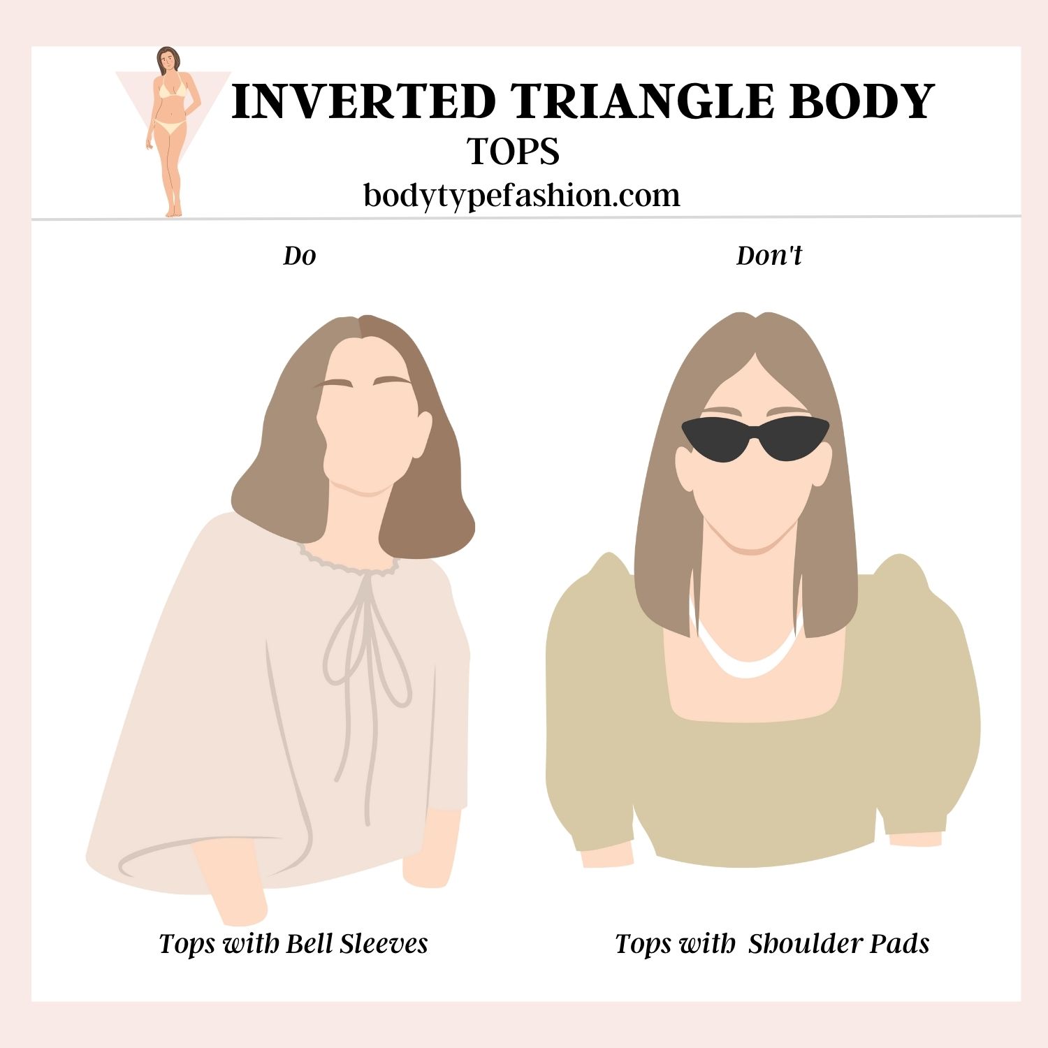 Best Tops for Inverted Triangle Body Shape - Fashion for Your Body Type