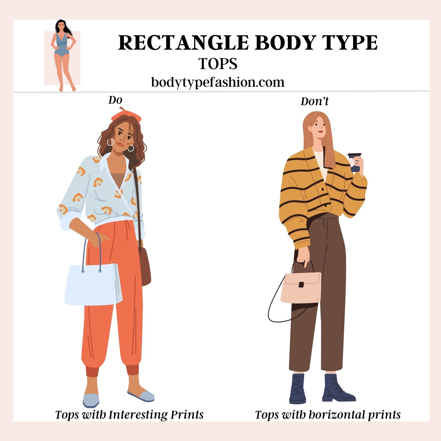 How to Choose Tops for the Rectangle Body Shape - Fashion for Your Body ...
