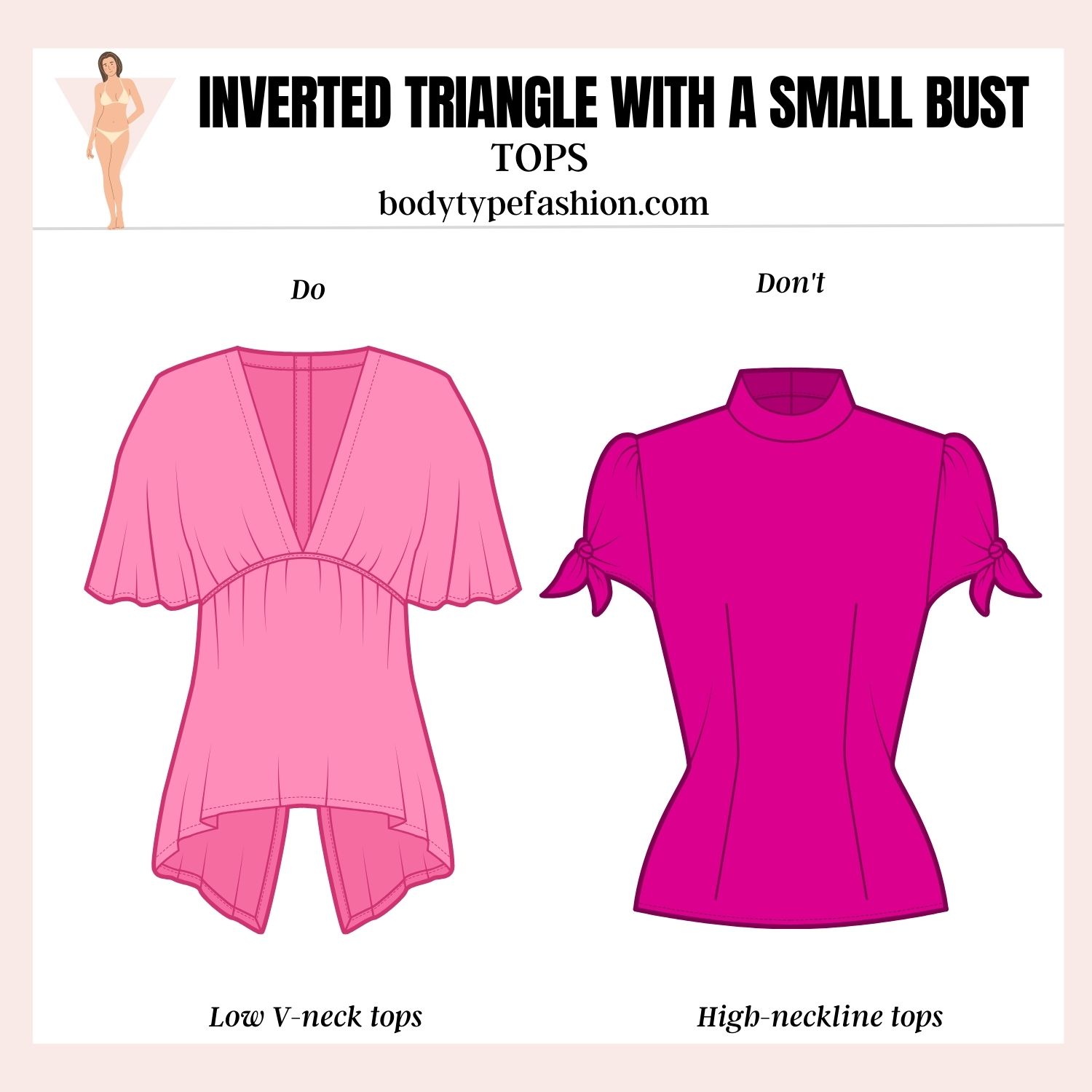 How to dress inverted triangle with a small bust - Fashion for Your ...