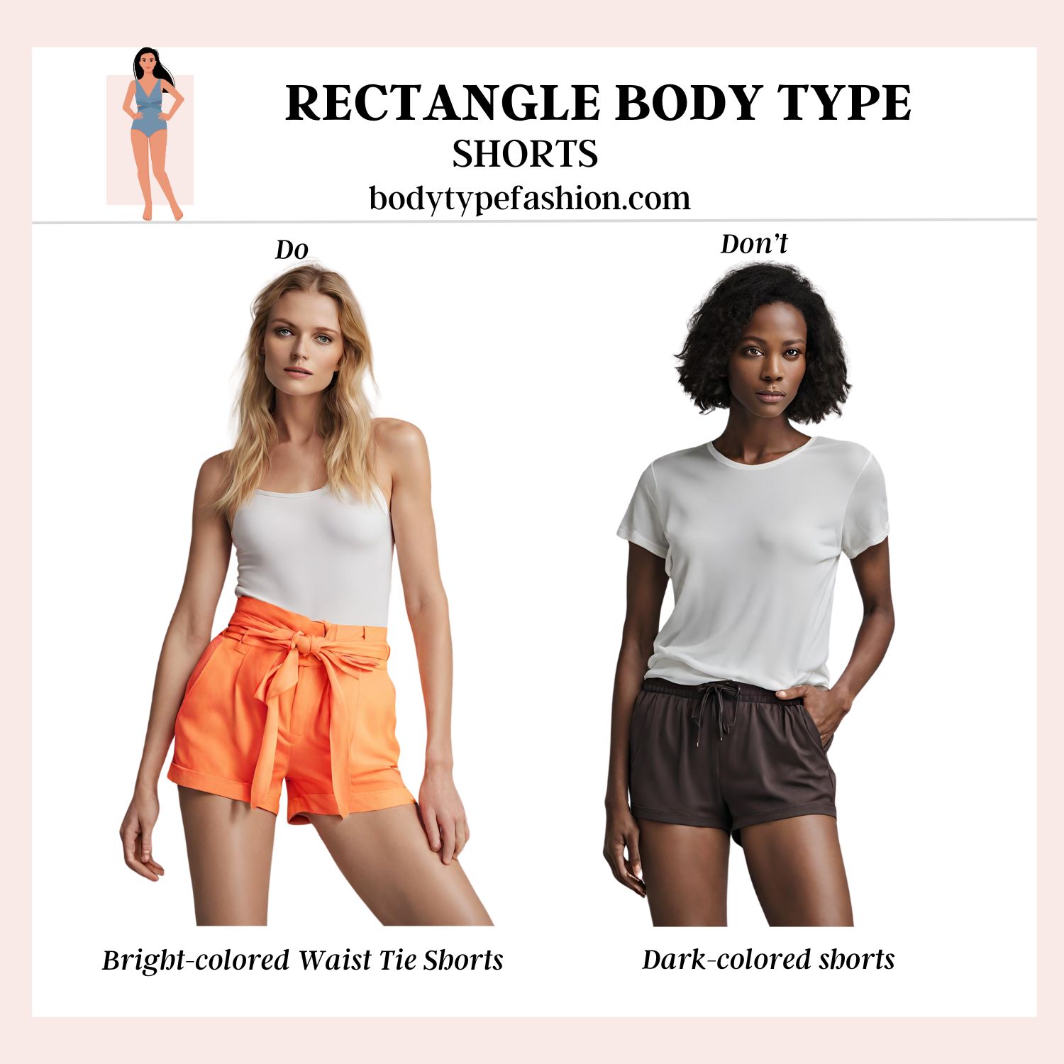 Best Shorts for Rectangle Body Shape - Fashion for Your Body Type