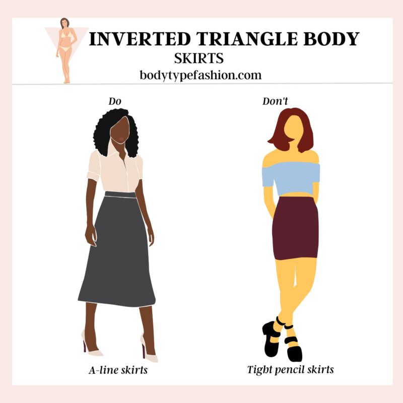 Best Skirt Styles for Inverted Triangle Body Shape - Fashion for Your ...