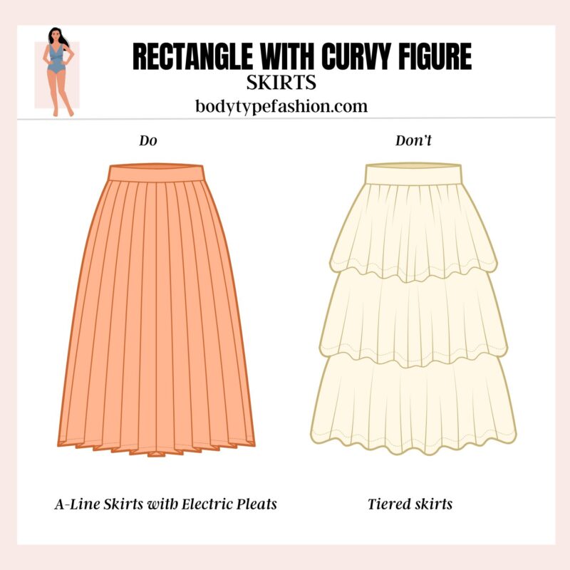How to Dress Rectangle with Curvy Figure - Fashion for Your Body Type