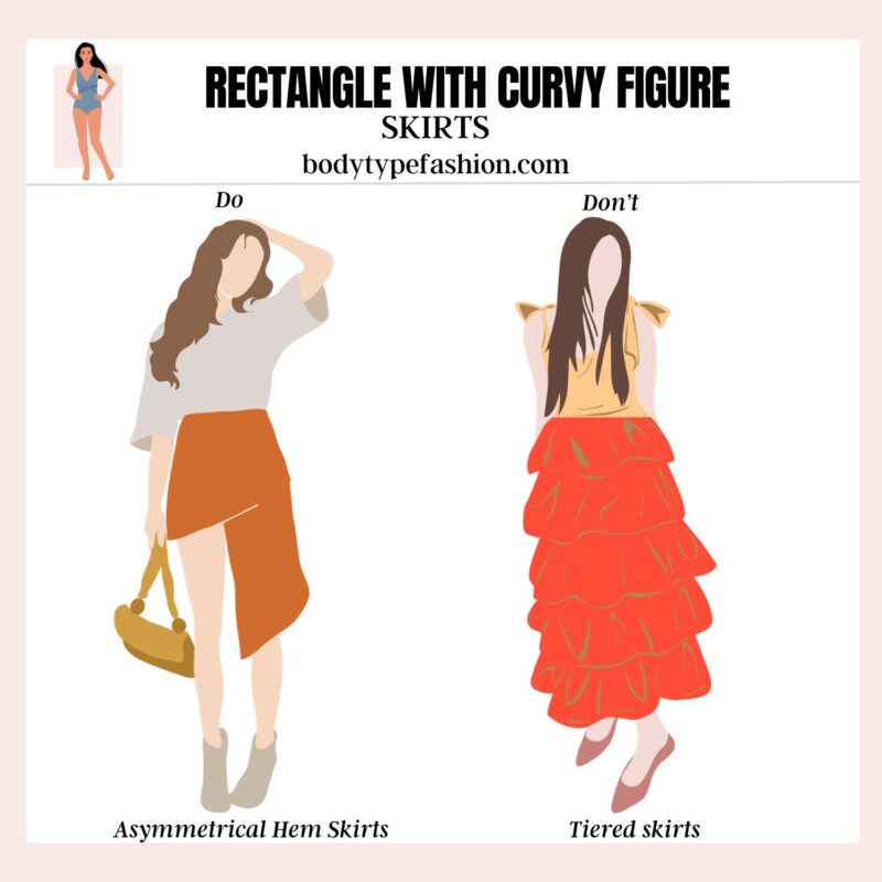 How to Dress Rectangle with Curvy Figure - Fashion for Your Body Type