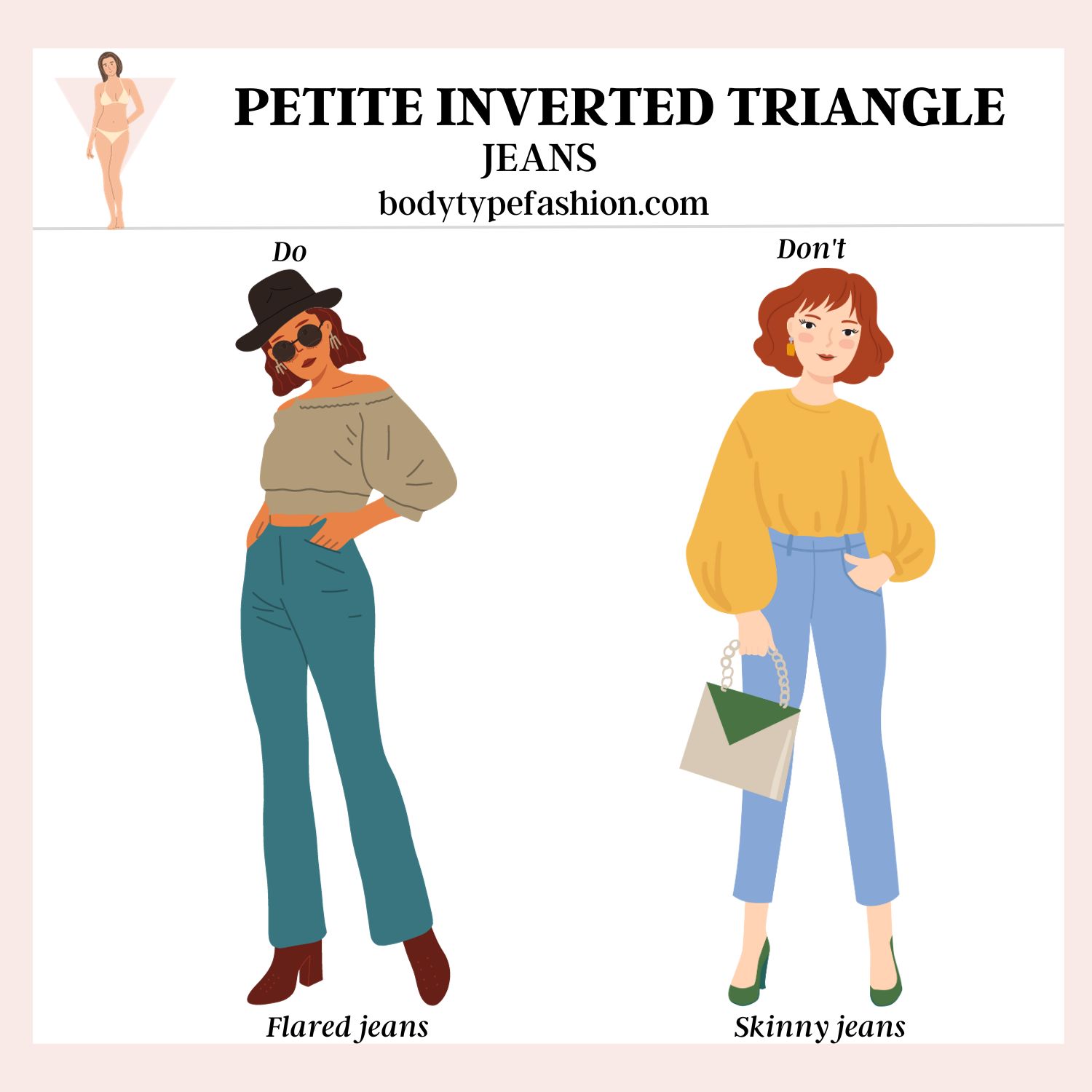 How to dress petite inverted triangle - Fashion for Your Body Type