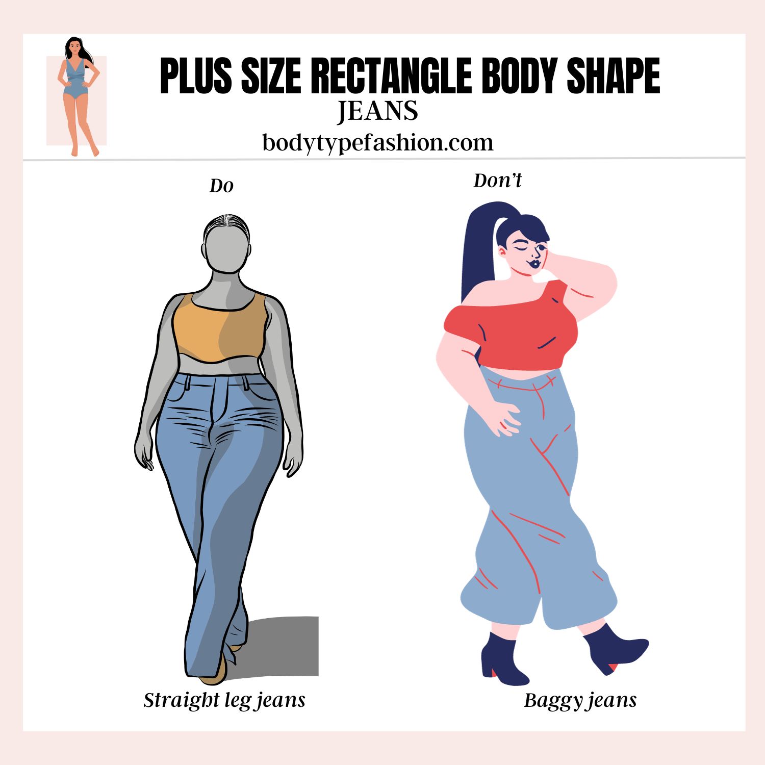 What not to wear for plus size rectangle body shape - Fashion for Your ...