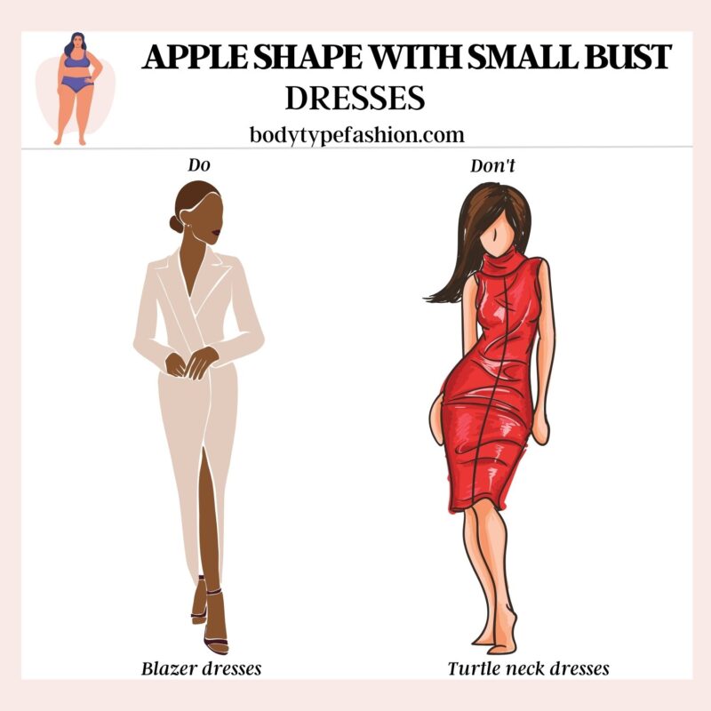 How to dress apple shape with a small bust - Fashion for Your Body Type
