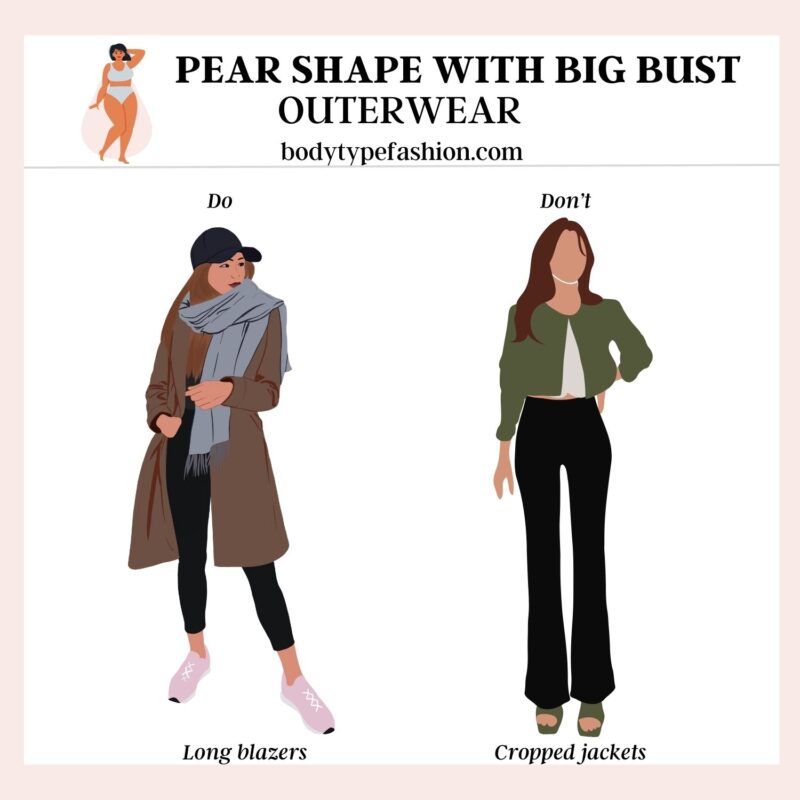 How to Dress Pear Shape with a Big Bust - Fashion for Your Body Type