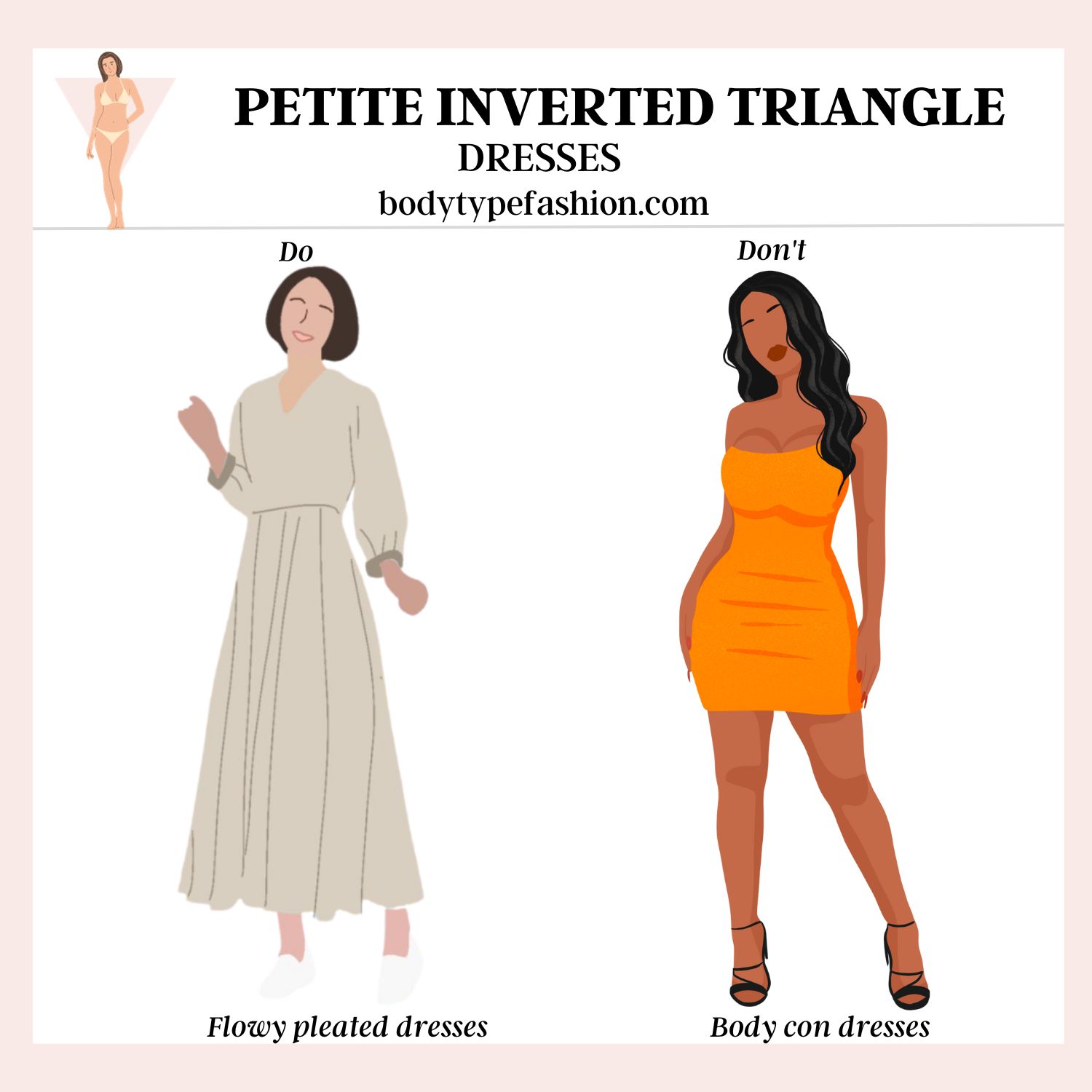 How to dress petite inverted triangle - Fashion for Your Body Type
