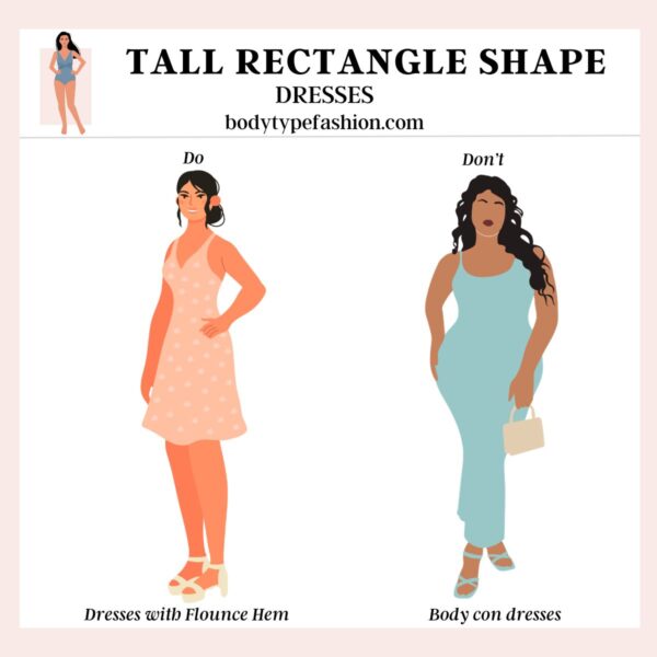 How to dress a tall rectangle shape - Fashion for Your Body Type