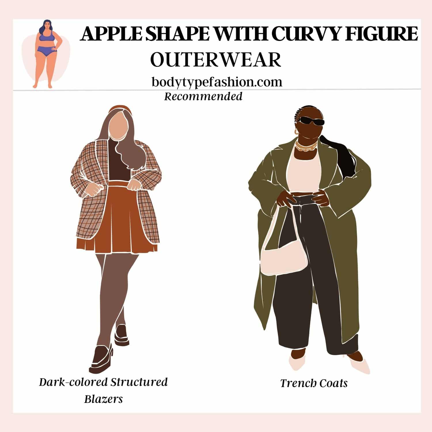 How to dress apple shape with curvy figure - Fashion for Your Body Type