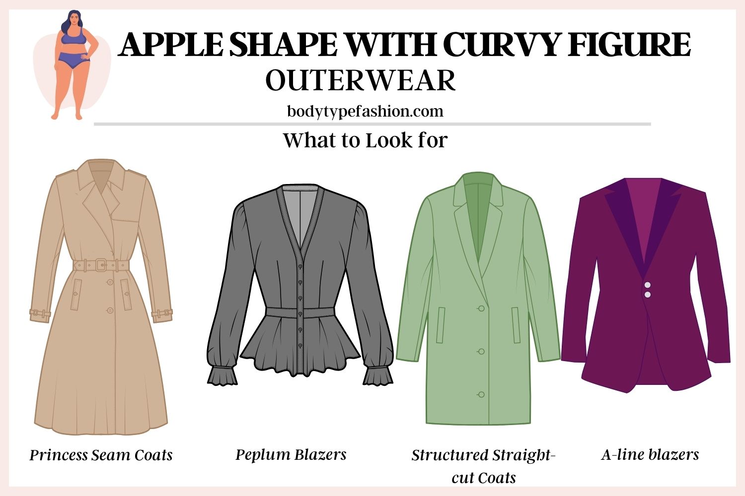 How to dress apple shape with broad shoulders - Fashion for Your Body Type
