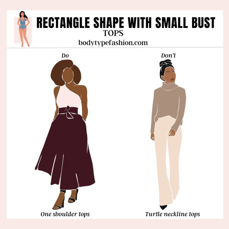 Rectangle shape with a small bust - Fashion for Your Body Type