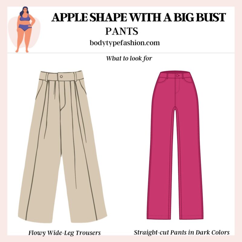 How to dress apple shape with a big bust - Fashion for Your Body Type