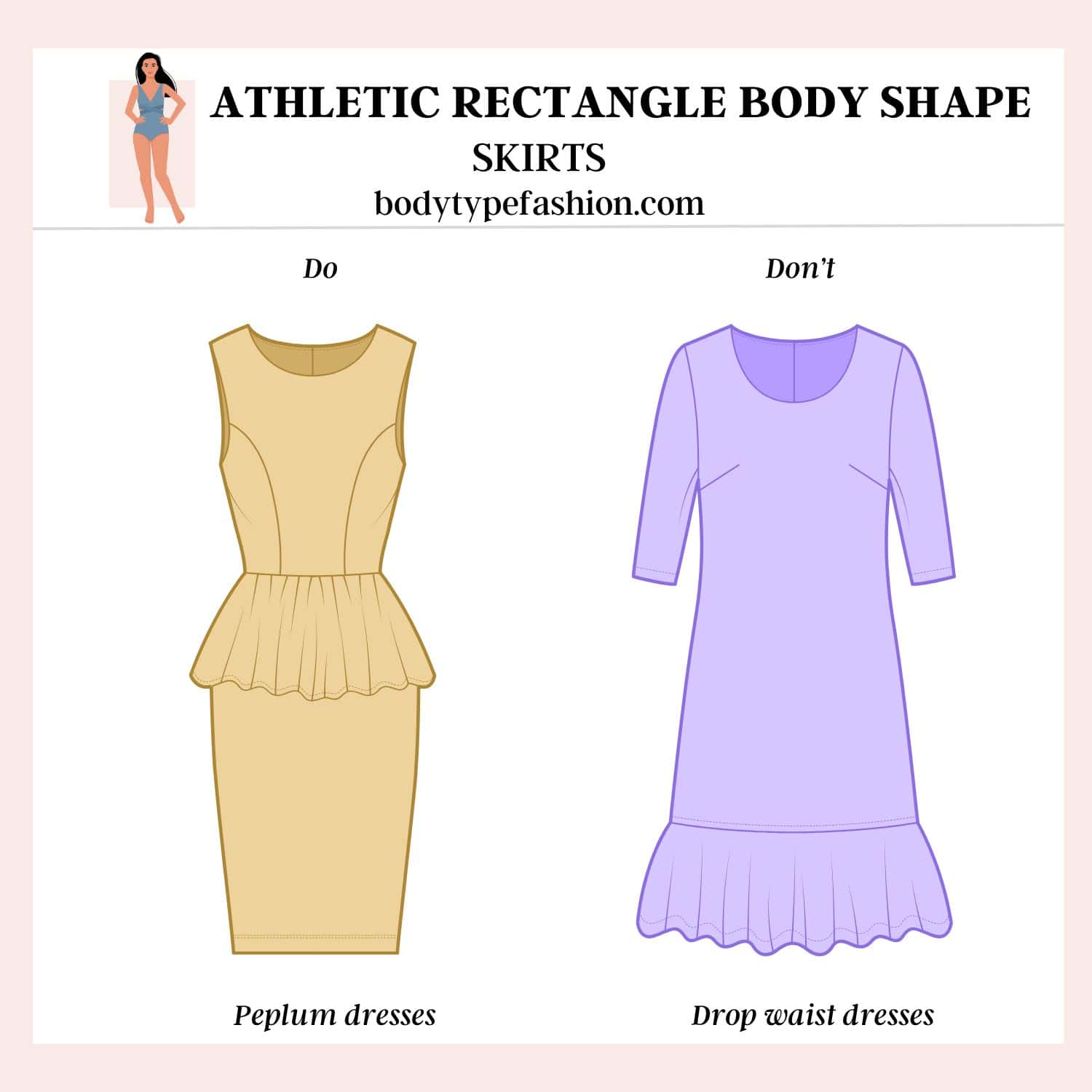 How to dress an athletic rectangle body shape - Fashion for Your Body Type