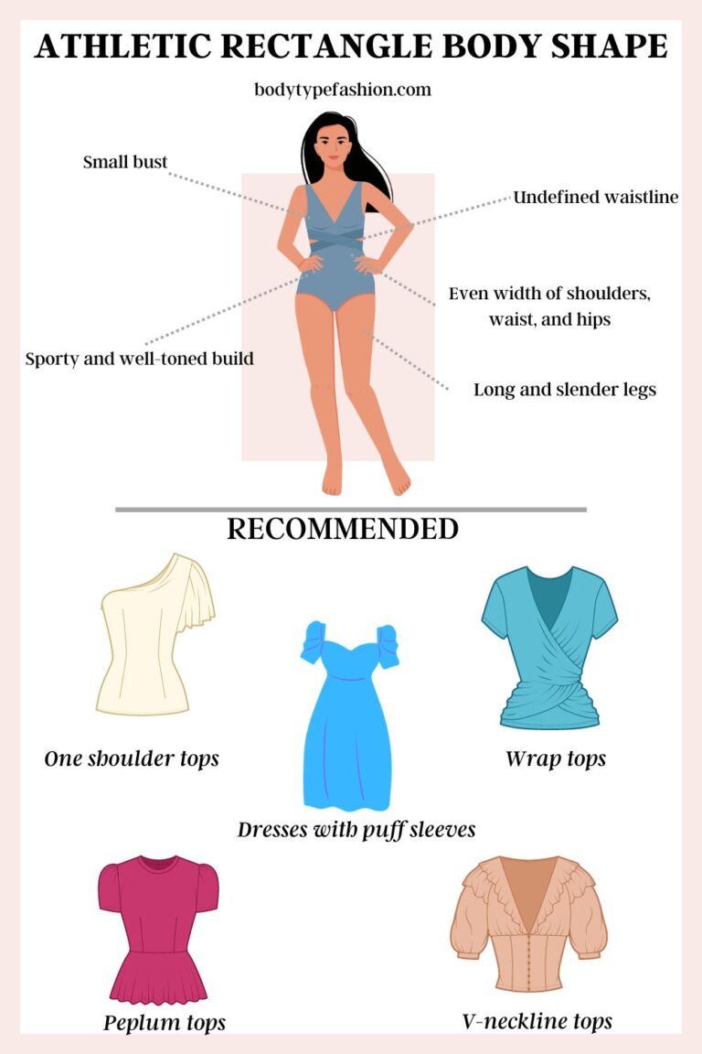 Rectangle shape with a small bust - Fashion for Your Body Type