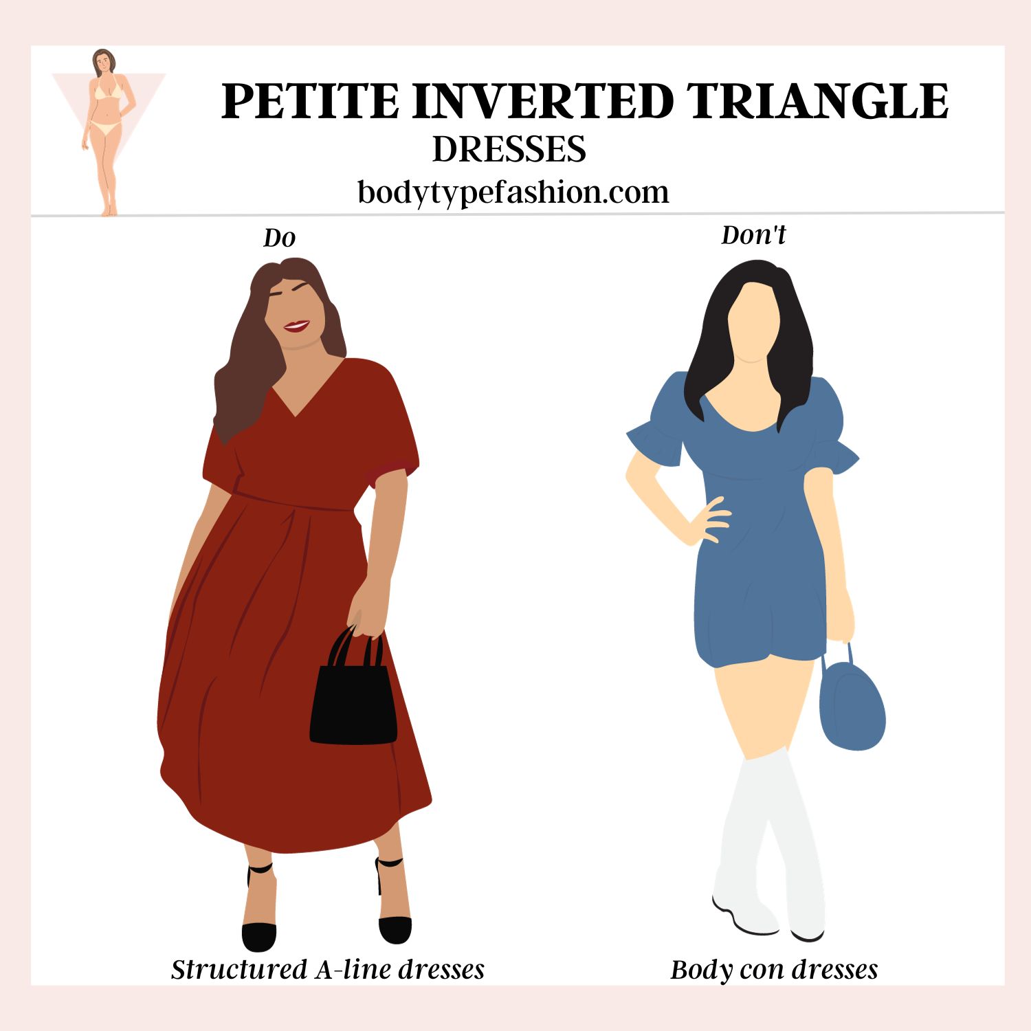 How to dress petite inverted triangle - Fashion for Your Body Type