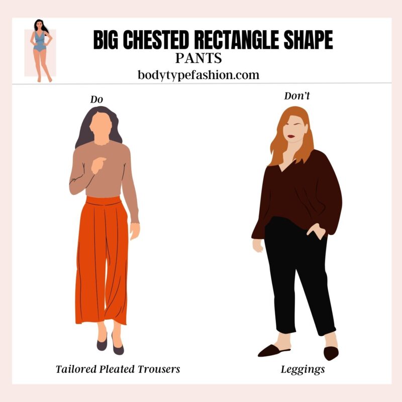 How to dress big chested rectangle shape - Fashion for Your Body Type