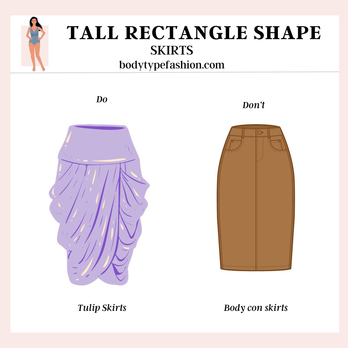 How to dress a tall rectangle shape - Fashion for Your Body Type