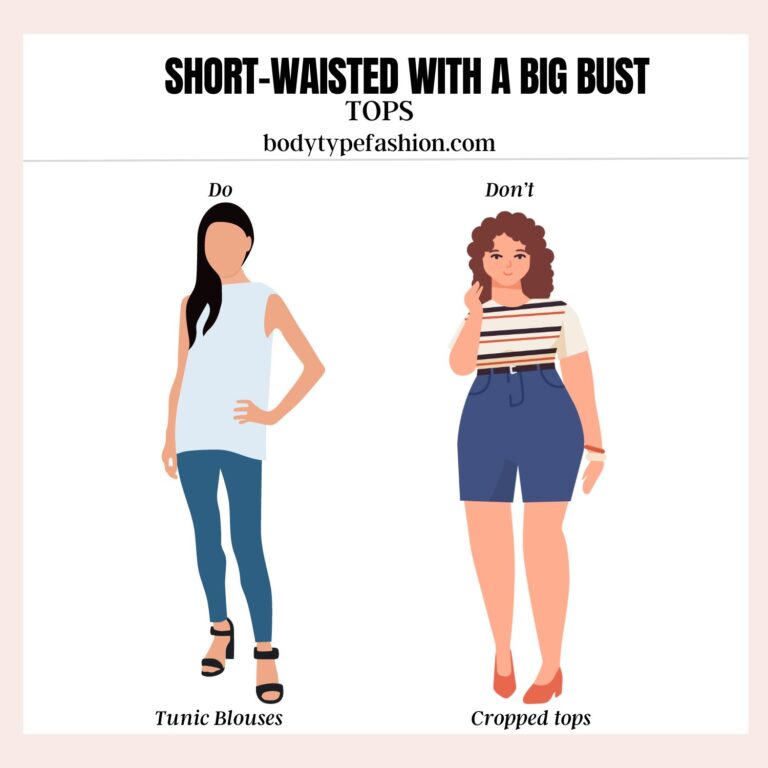 How to dress if you are short-waisted with a big bust - Fashion for ...