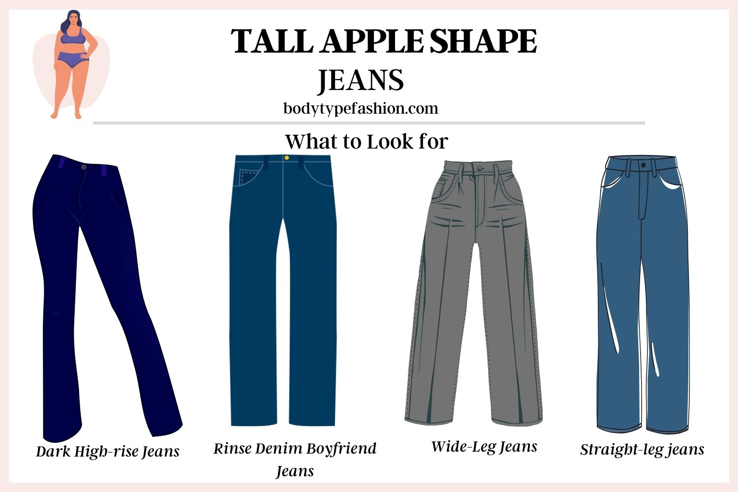 How to dress a tall apple-shape figure - Fashion for Your Body Type